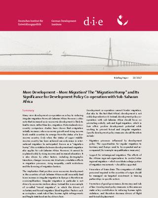 More development - more migration? The "migration hump" and its ...