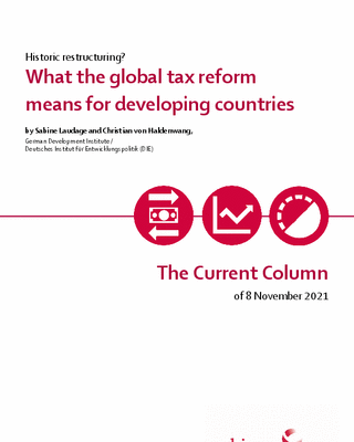 What the global tax reform means for developing countries