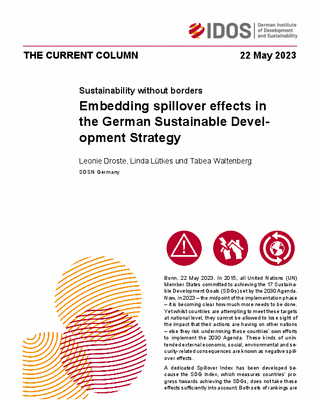 Embedding spillover effects in the German Sustainable Development Strategy