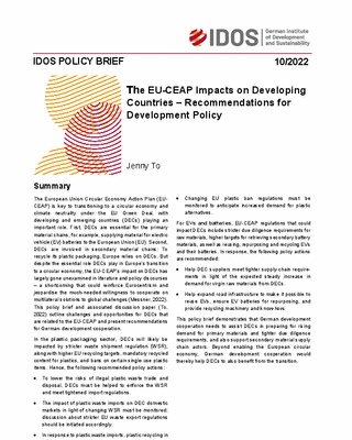 The EU-CEAP impacts on developing countries – recommendations for ...